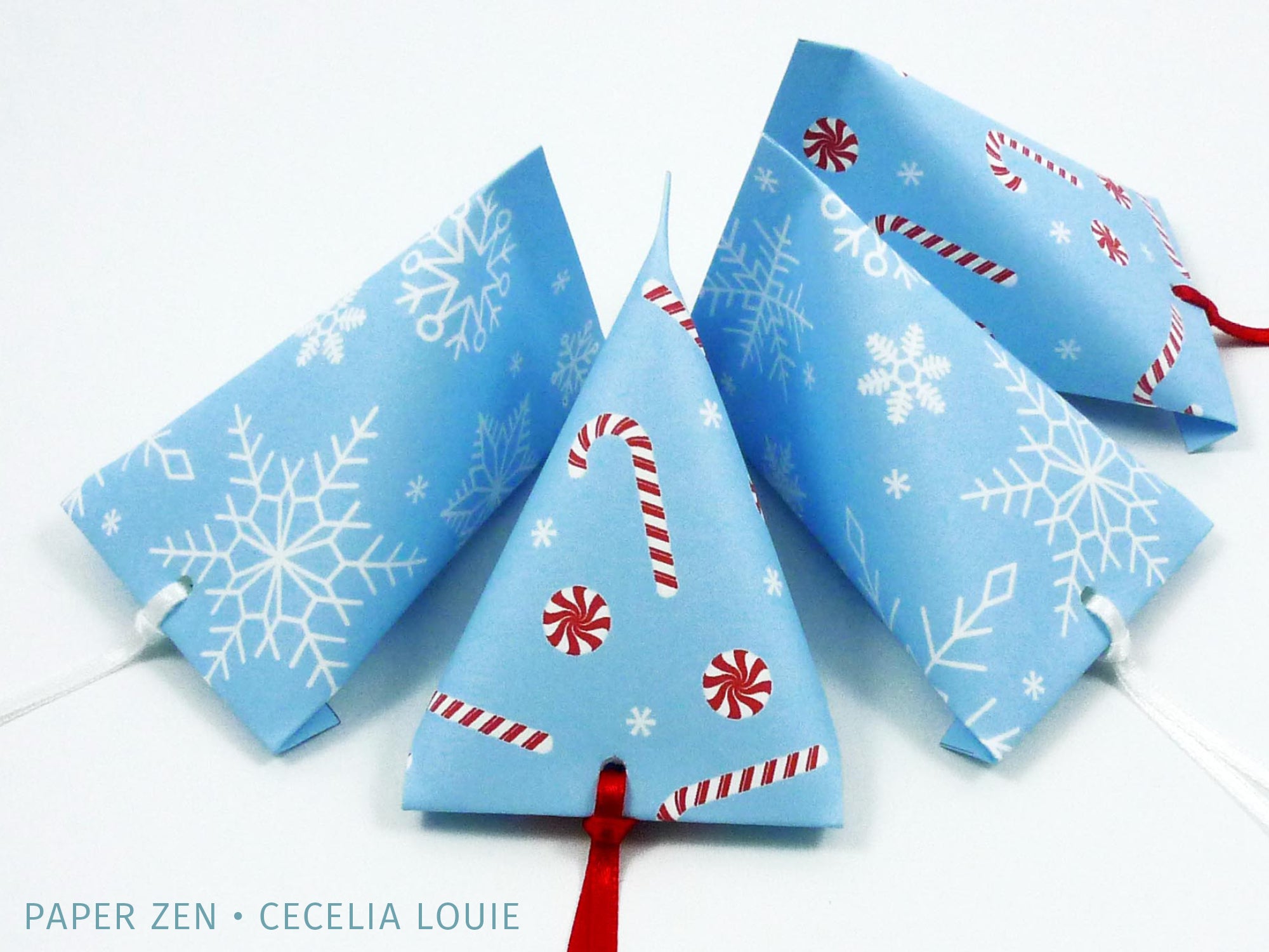 Printable Christmas Boxes - FREE Snowflake and Candy Cane PDF – PaperZen