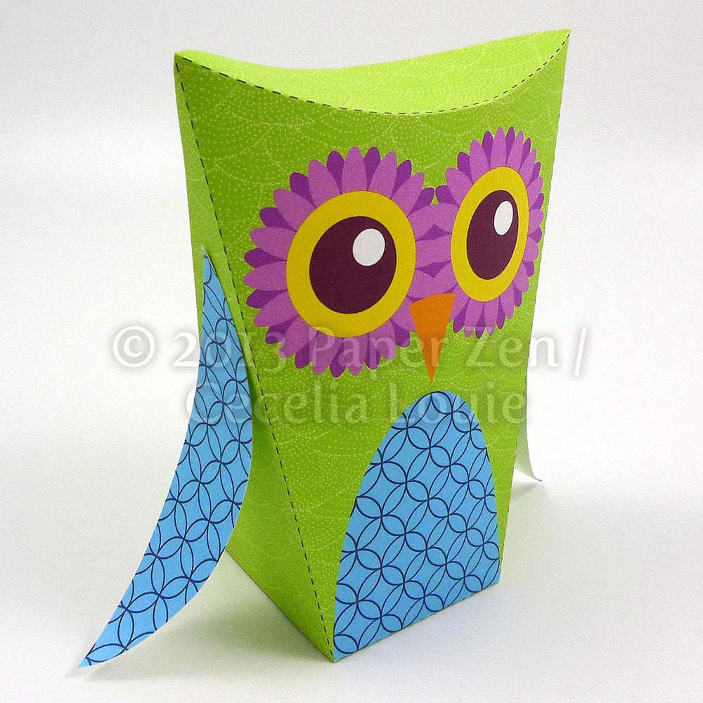 Owl Box - Printable PDF – PaperZen