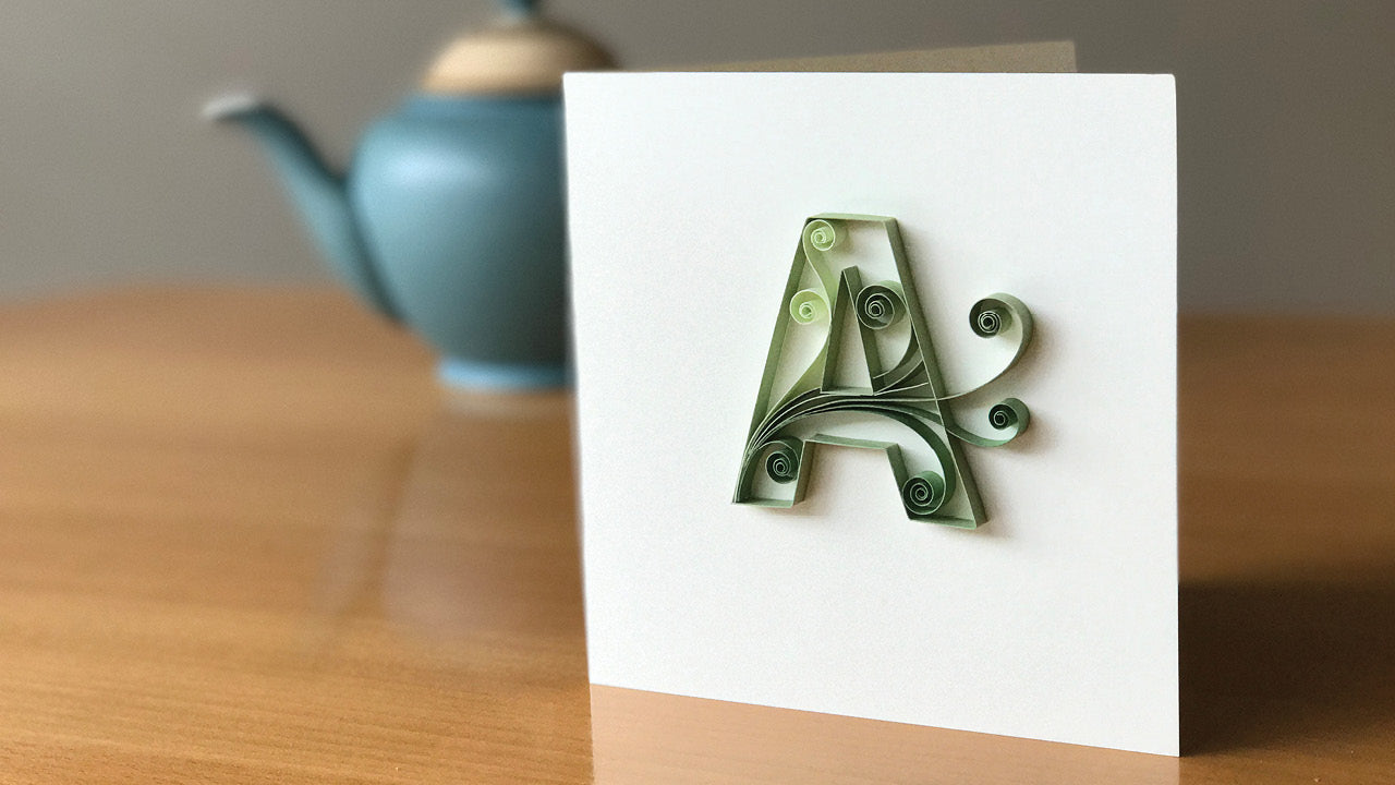 Quilling Letter A - Filling with Scrolls – PaperZen