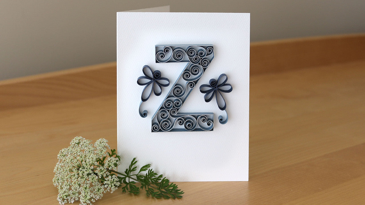 Quilling Uppercase Letter Z - Dragonfly Pattern and Tutorial – PaperZen