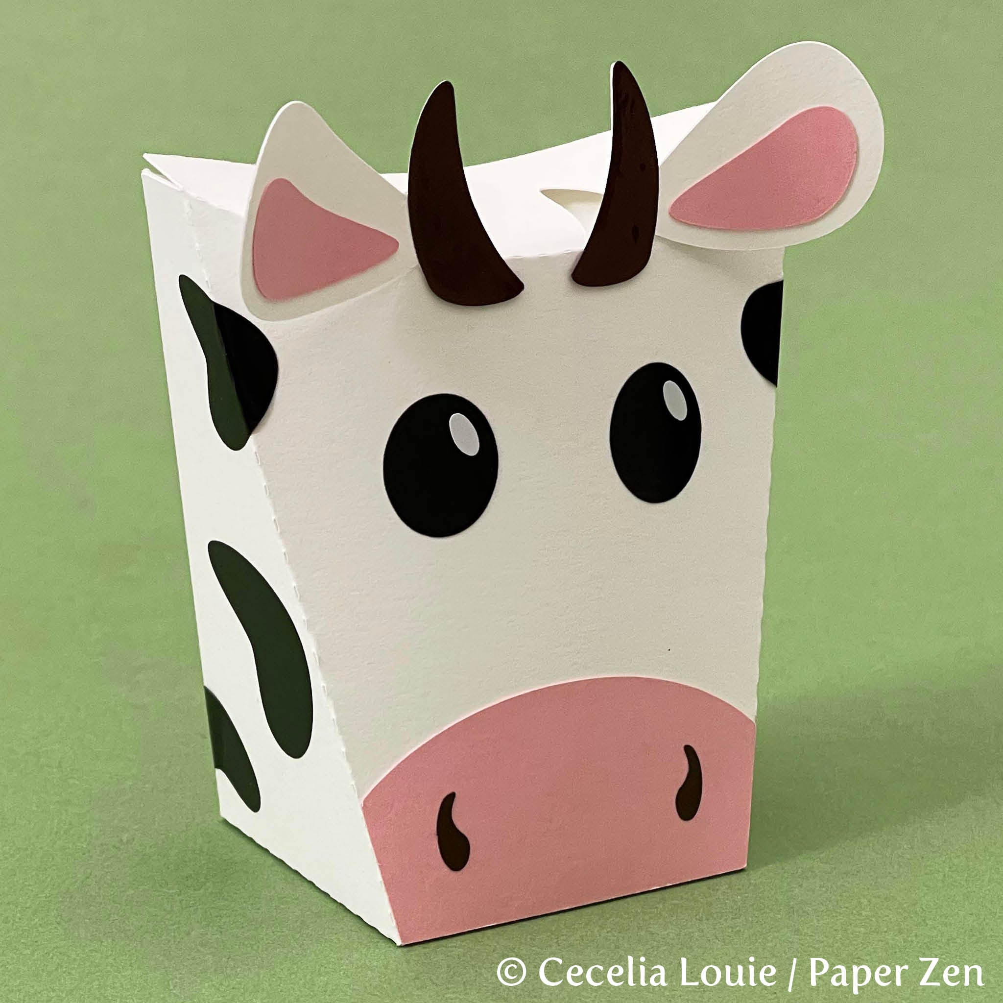 Cow Gift Box - SVG – PaperZen