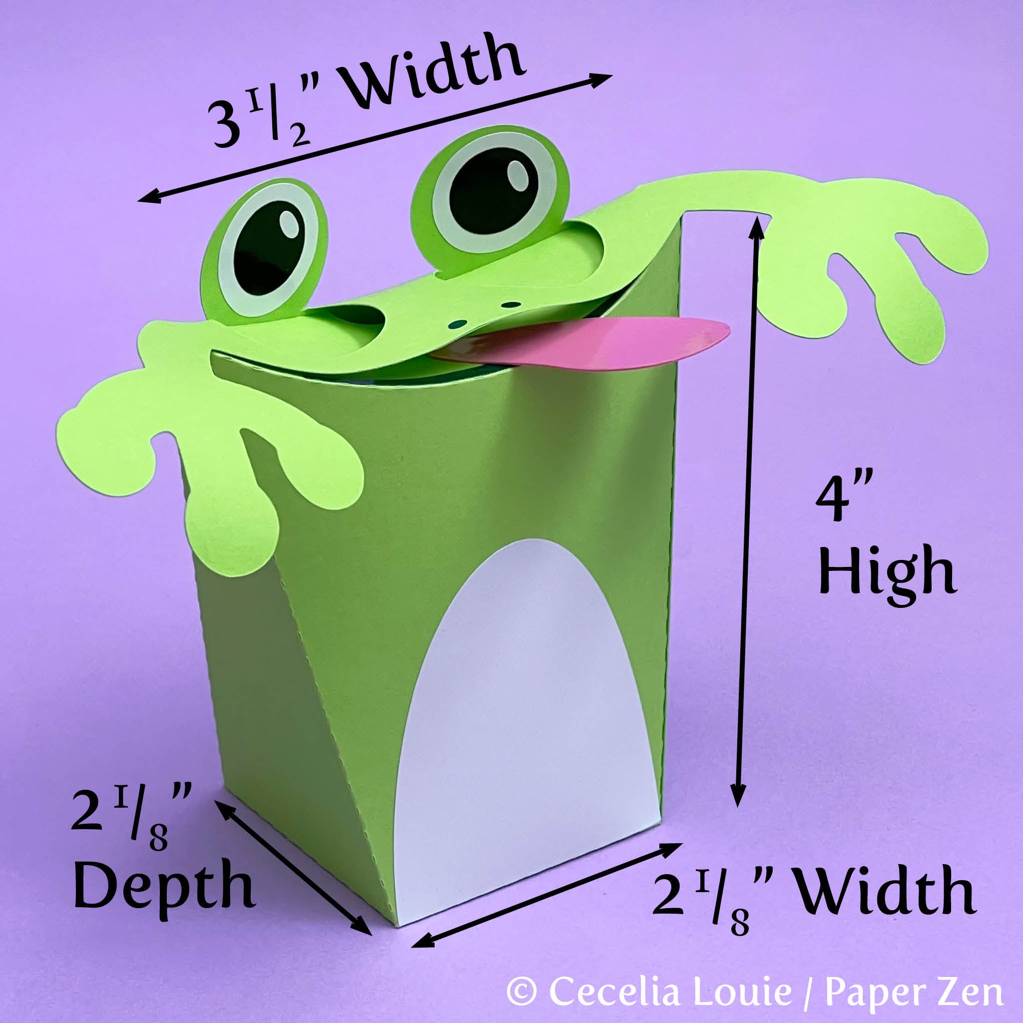 Frog Gift Box - SVG – PaperZen