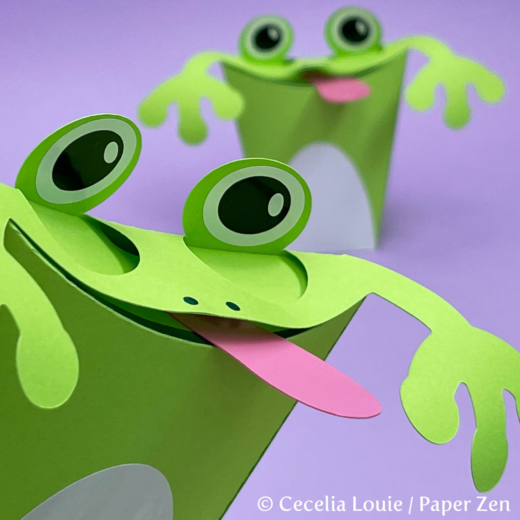 Frog Gift Box - SVG – PaperZen