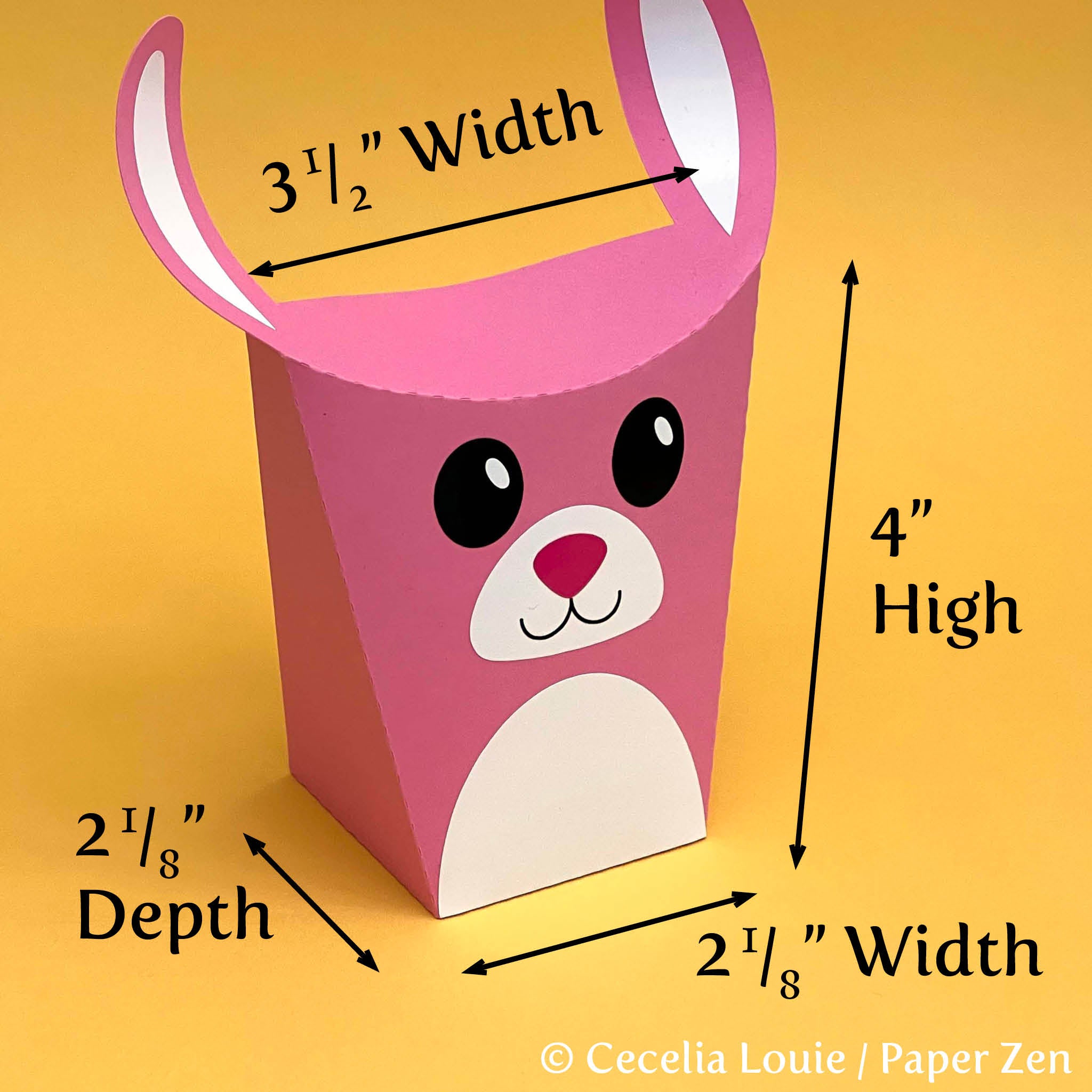 Rabbit Gift Box - SVG – PaperZen