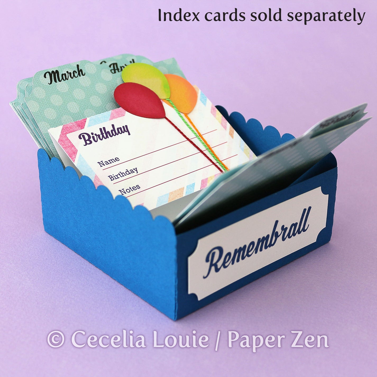 Memorydex Box - SVG – PaperZen