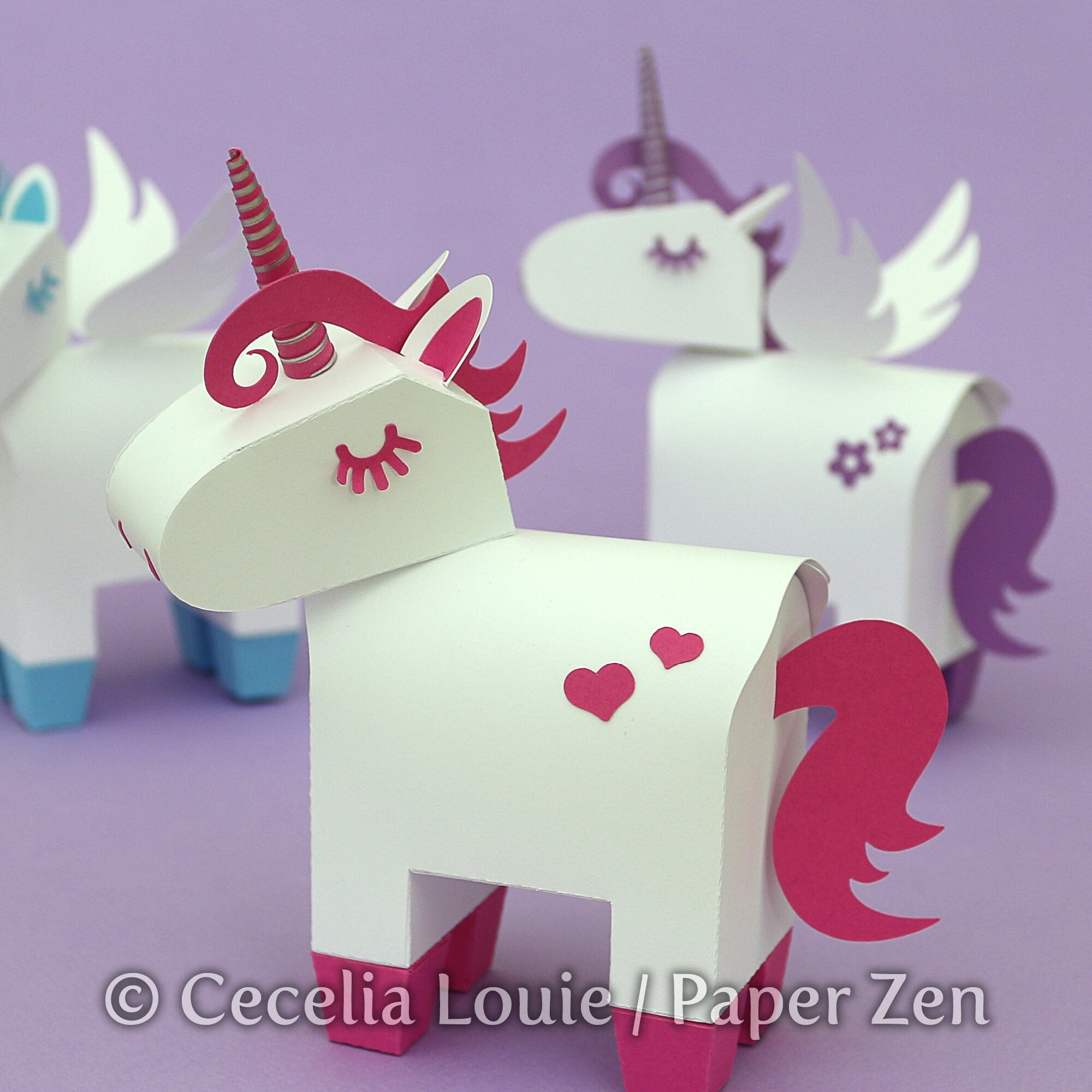 Unicorn Box - SVG – PaperZen