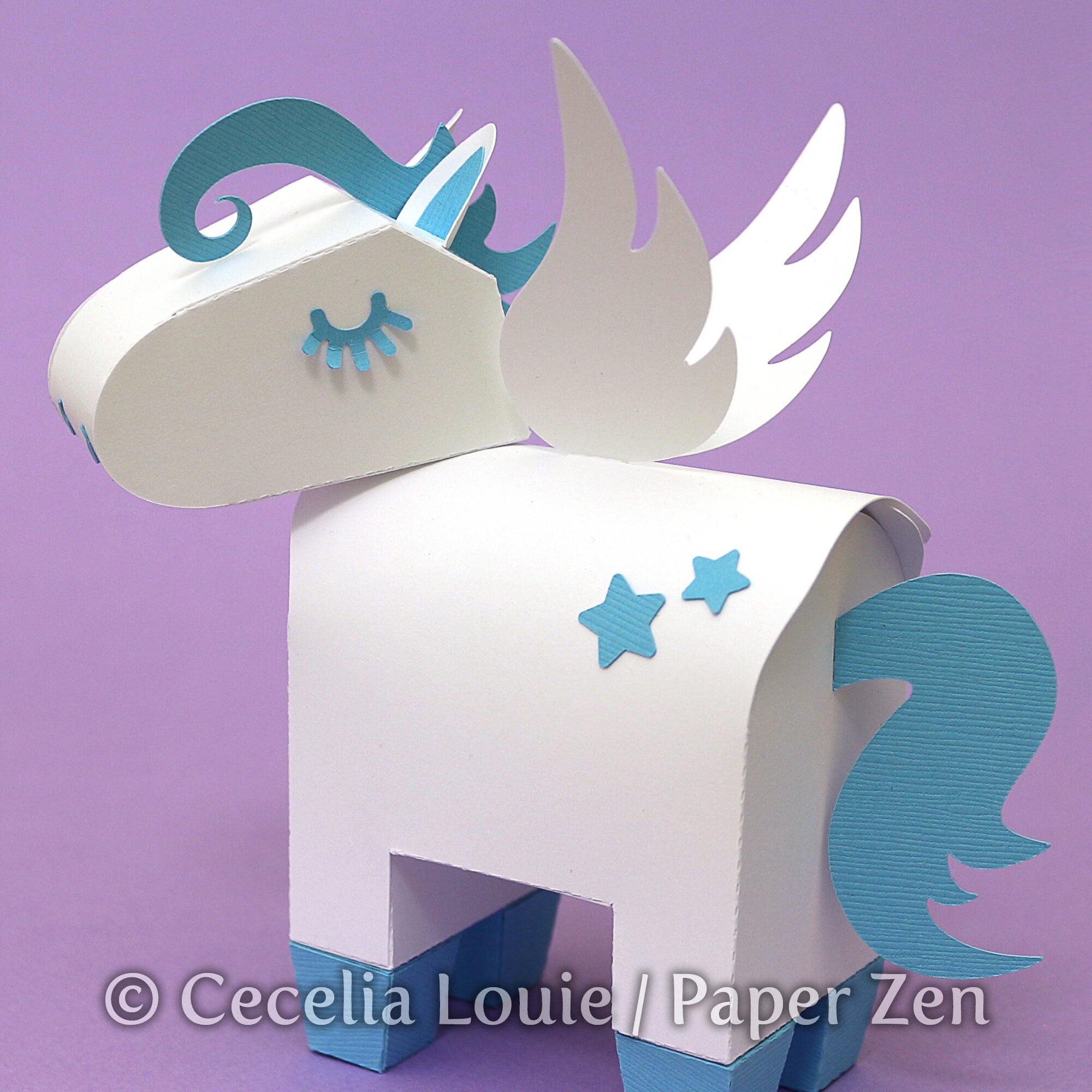 Unicorn Box - SVG – PaperZen